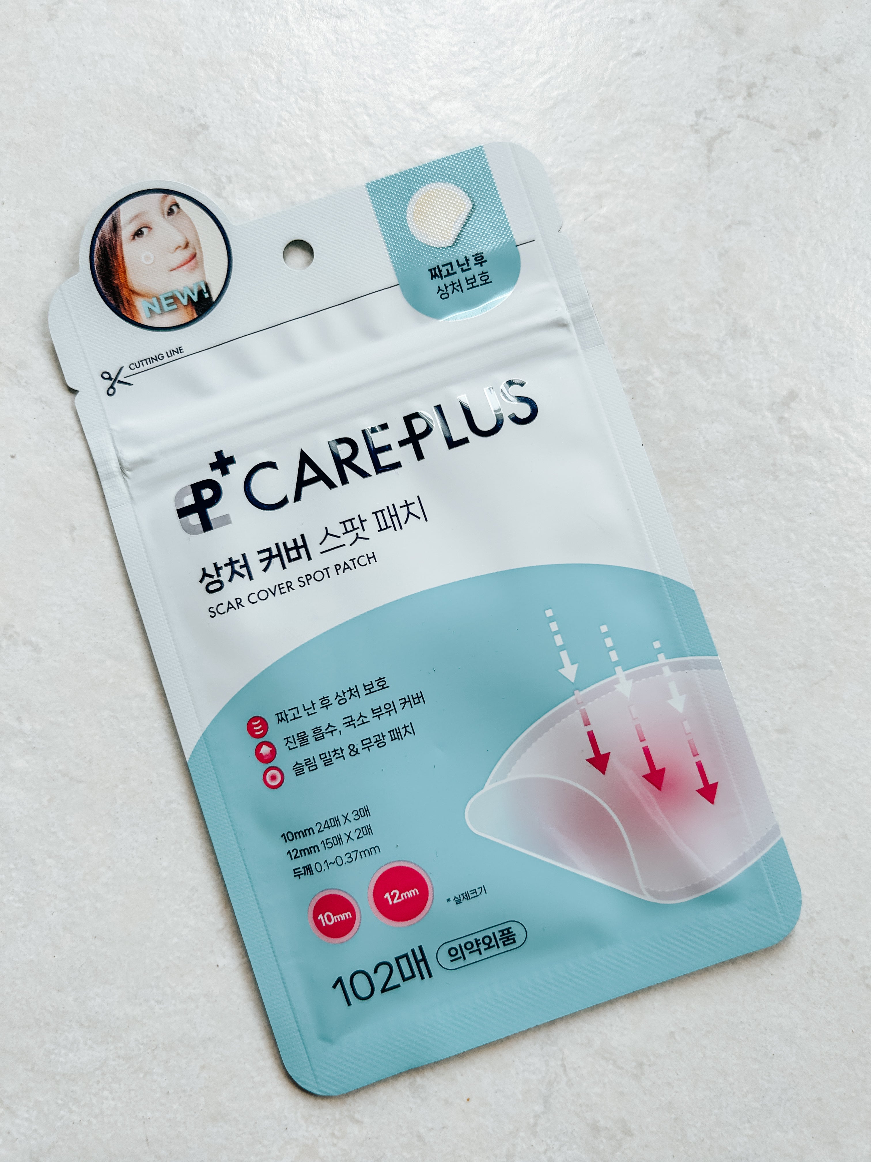 Olive Young Care Plus Acne Pimple/Scar Cover Spot Patch [102pcs ...